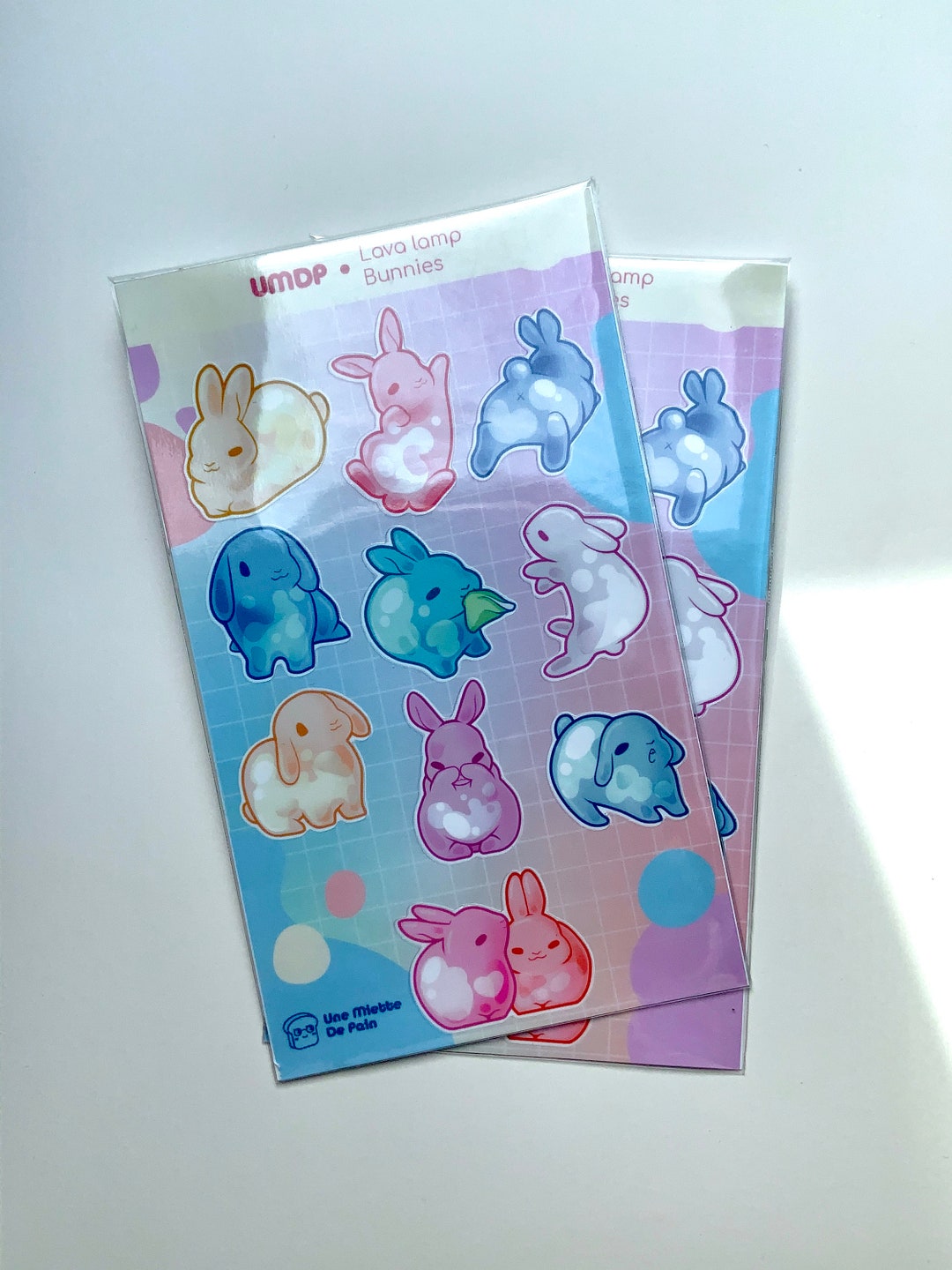 Sticker Sheet Lava Lamp Bunnies Sticker Water Resistant Decoration for ...