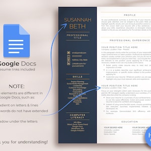 3in1 Resume Template Bundle for Word & Google Docs, Professional CV ...