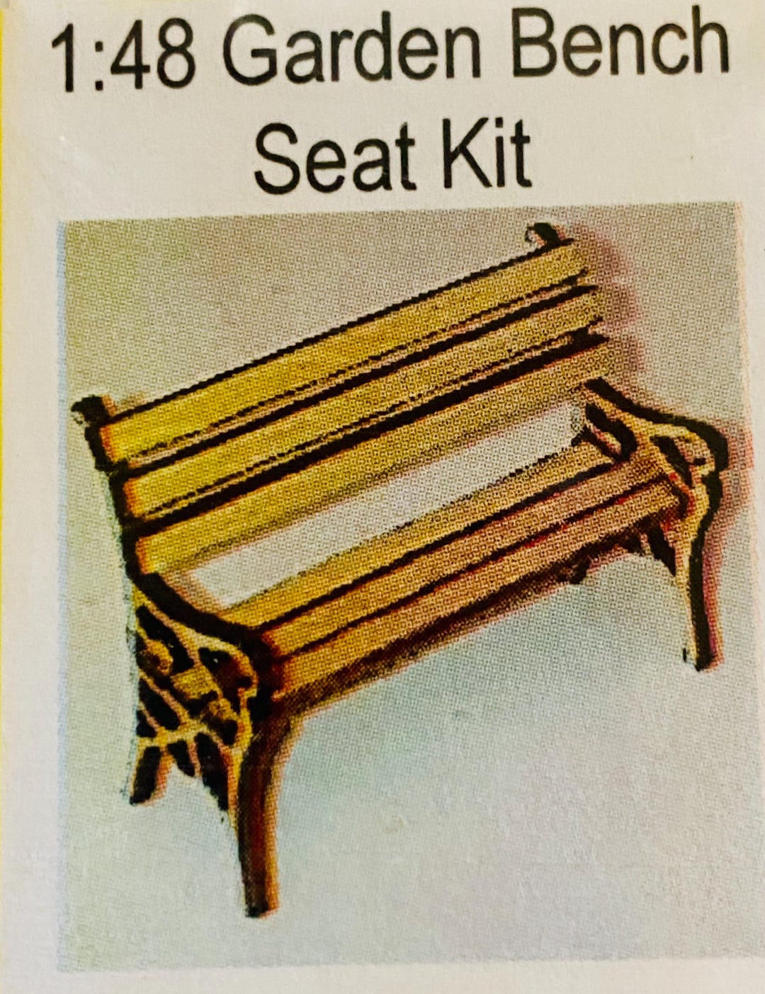1:48th Miniature Garden Bench Kit - Etsy