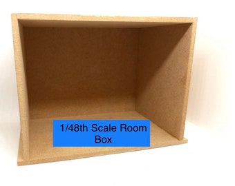 Quarter Scale Room Box Kit, 3D Printed 1/48th Scale, Dollhouse Room Box ...