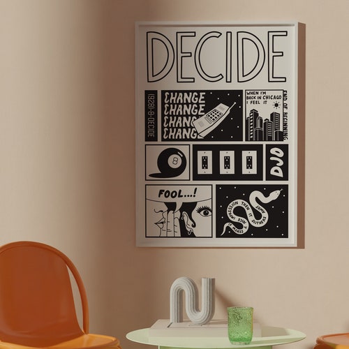 DJO 'decide' Poster HD Digital Download - Etsy
