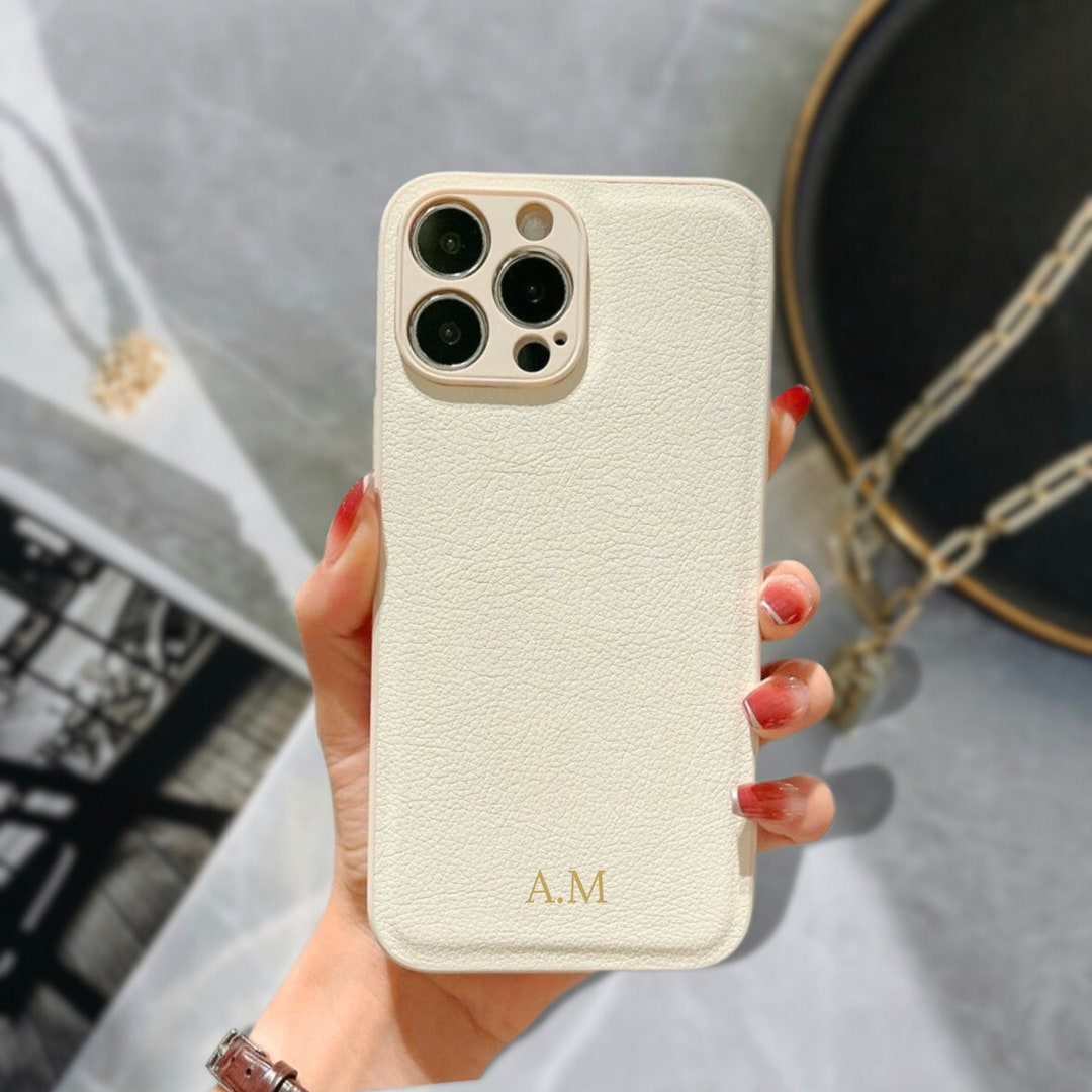 Personalized Leather Phone Case for iPhone 16 Pro 15 14 13 Pro Max ...