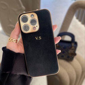 Personalized Soft Leather Phone Case for iPhone 16 Pro 15 14 13 12 ...