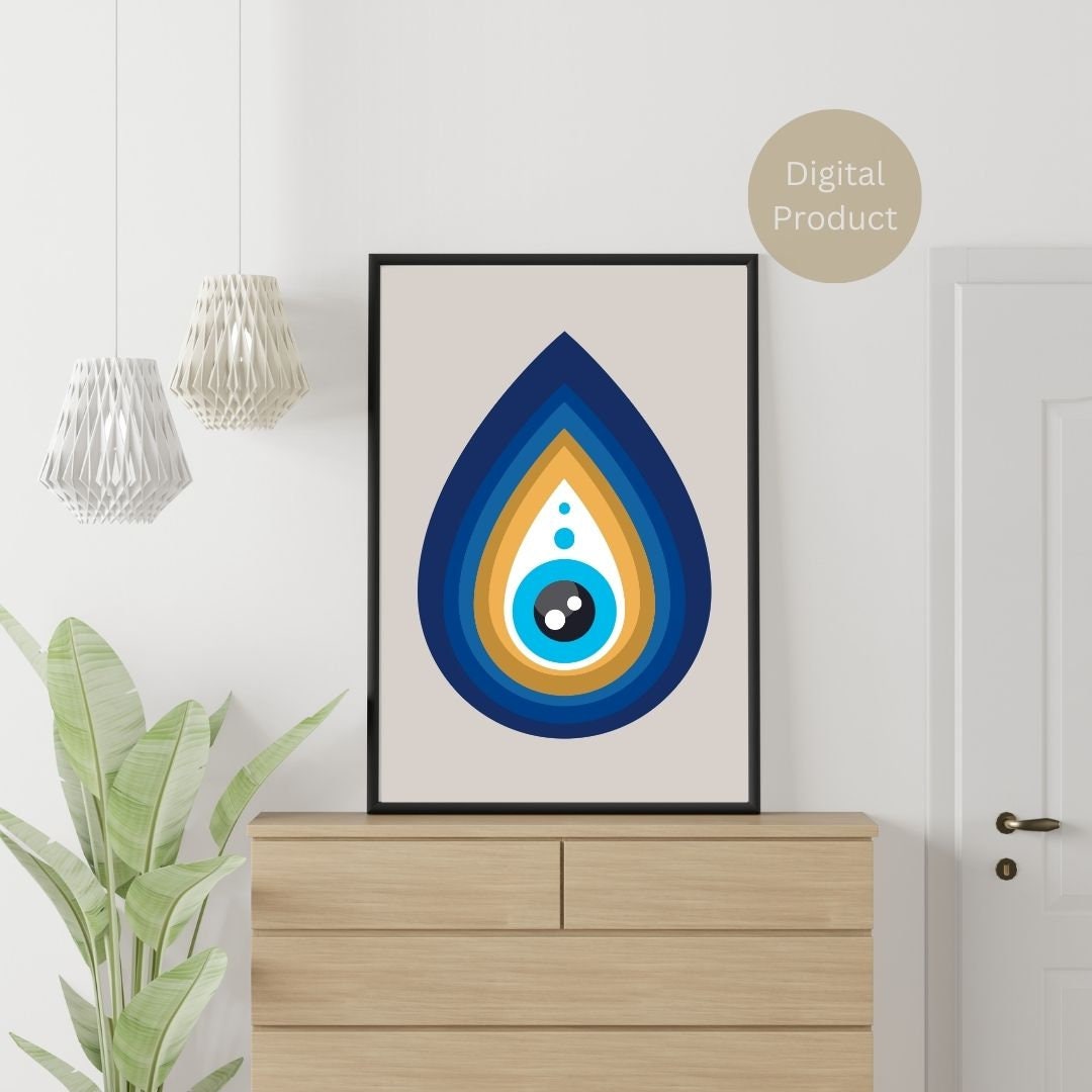 Evil Eye Poster, Nazar Poster, Evil Eye Printable, Evil Eye Printable ...