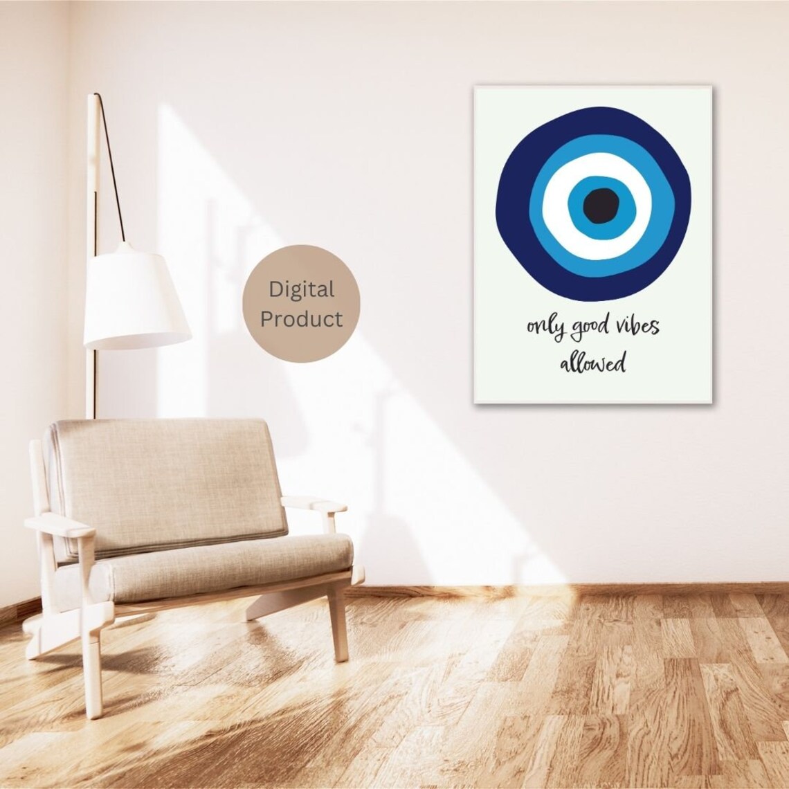 Evil Eye Poster, Nazar Poster, Evil Eye Wall Decor, Evil Eye Printable ...