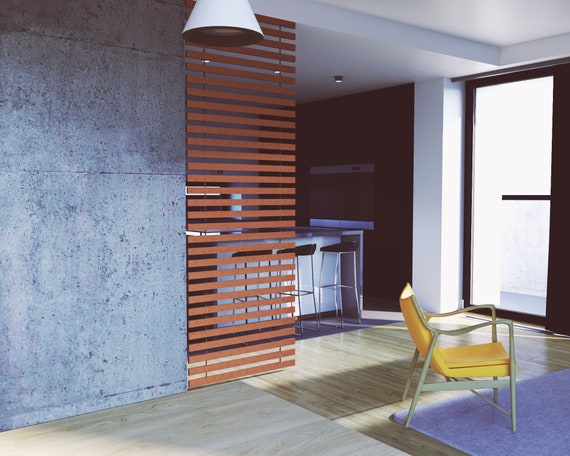 Adjustable Wooden Room Divider Screen Wall Custom Separator - Etsy
