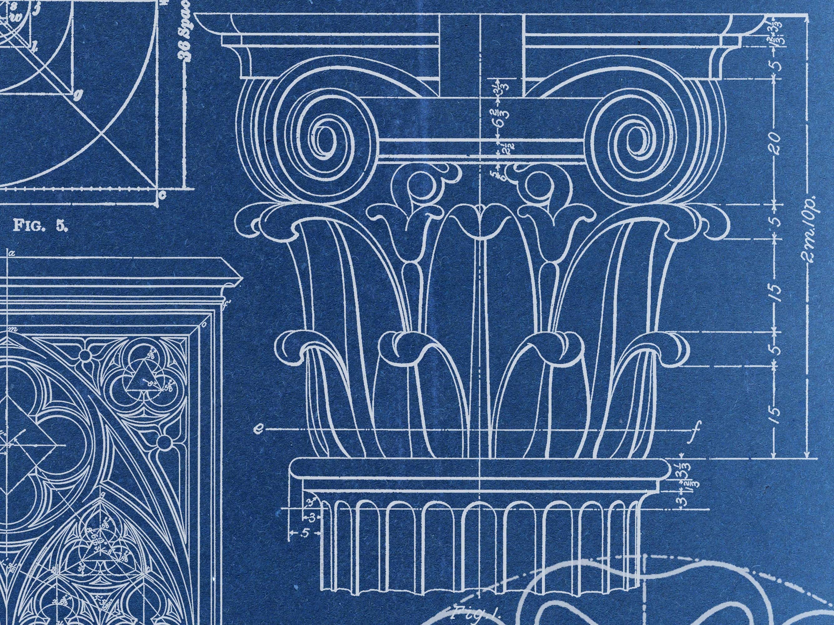 Greek Architecture Blueprint Digital Download, Architecture Blueprint ...