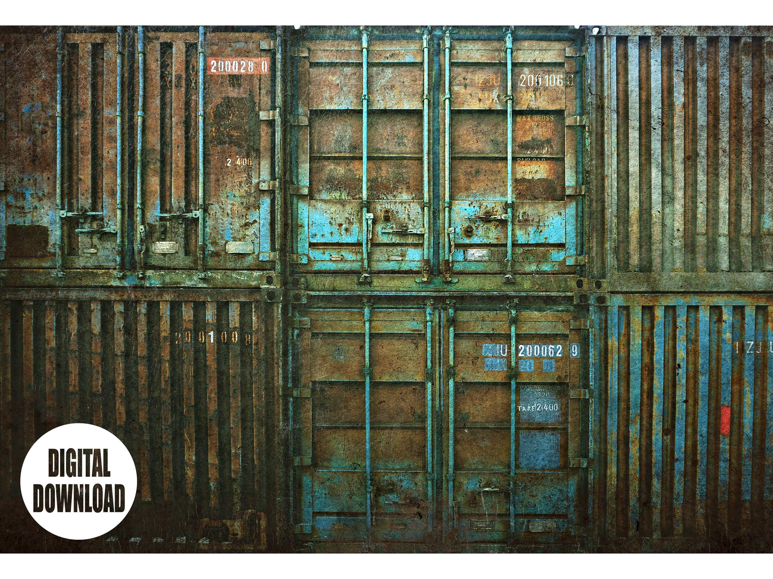 Rusty Metal Crates, Crate, Rust, Metal, Grunge, Instant Download ...