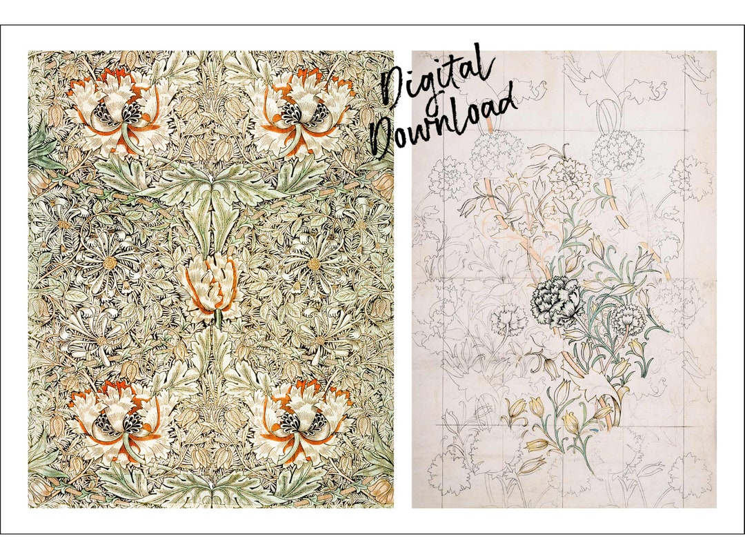 William Morris Designs-3 Digital Download, William Morris Designs ...
