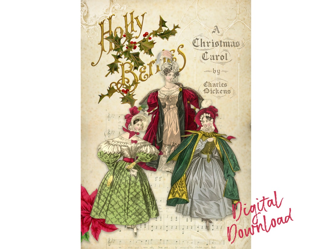 Dickens Christmas Digital Download, Christmas Instant Download, A ...