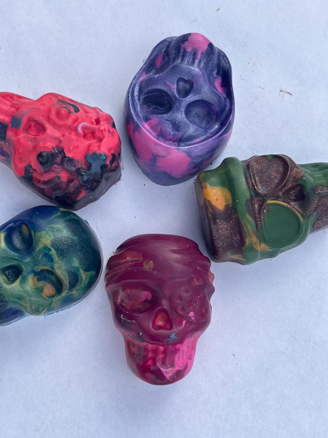Skull Crayons! Set of 5 - Etsy