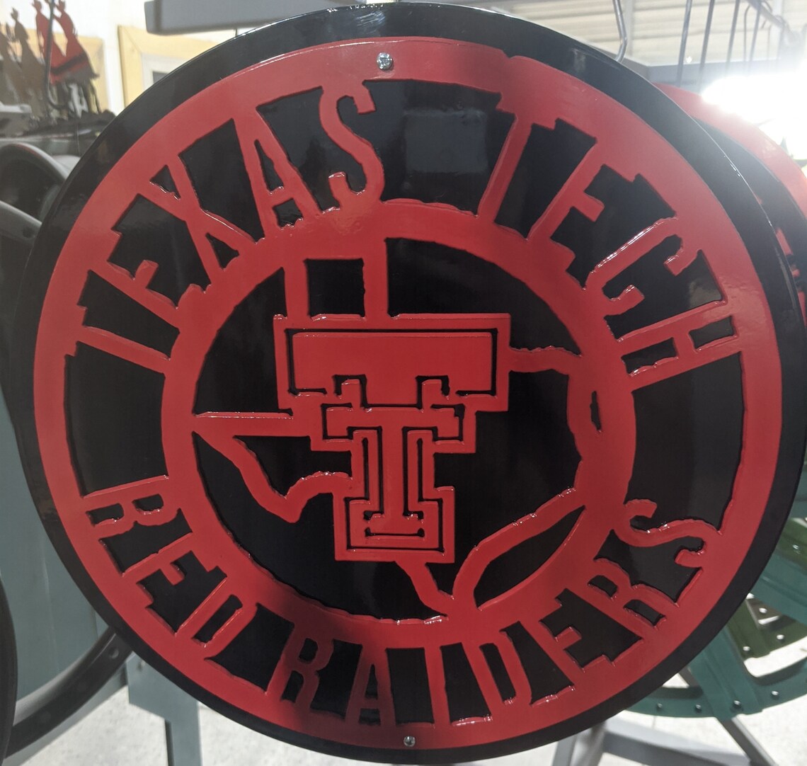 Texas Tech Red Raiders CNC Powder Coated Steel Wall Art - Etsy