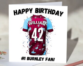 Burnley Birthday Card - Etsy UK