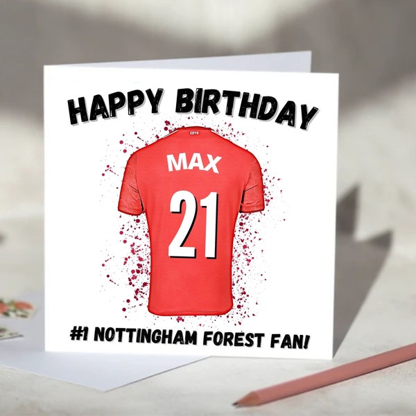 Nottingham Football Greeting Card - Etsy