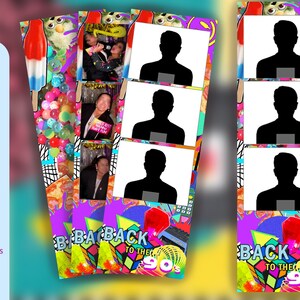 Back to the 90's Photobooth Template - Etsy