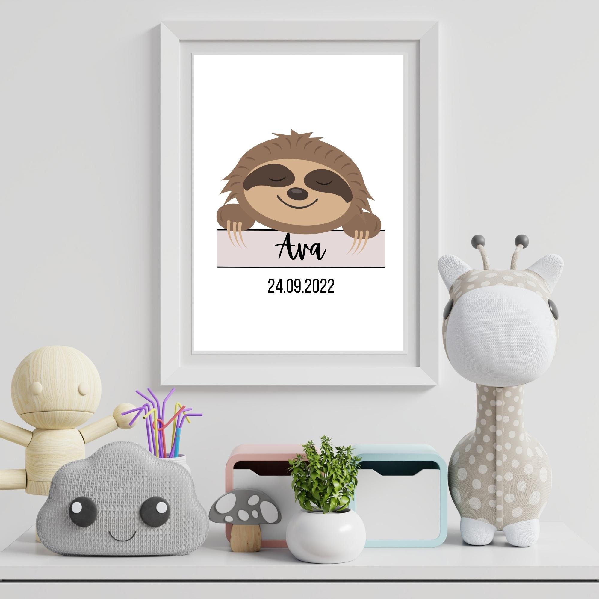 Sloth SVG Files for Sloth Face Mask, Sloth Gifts, Sloth Mug & Sloth ...