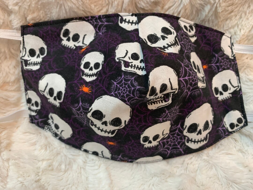 Glow in the Dark Skulls Mask - Etsy