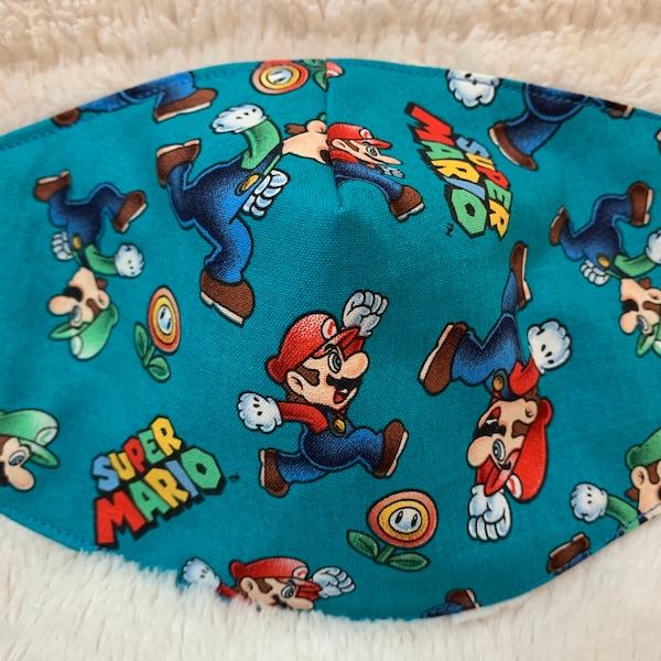 Super Mario Adult Face Mask - Etsy