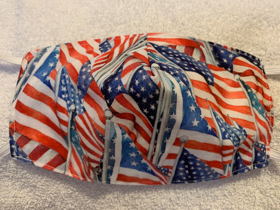American Flag Mask - Etsy