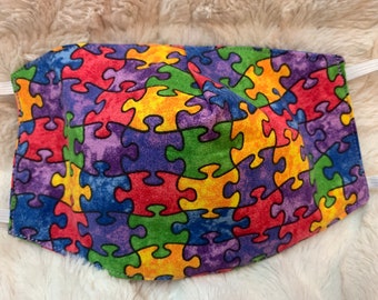 Puzzle Mask | Etsy