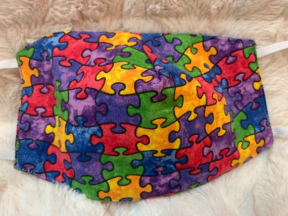 Puzzle Mask - Etsy