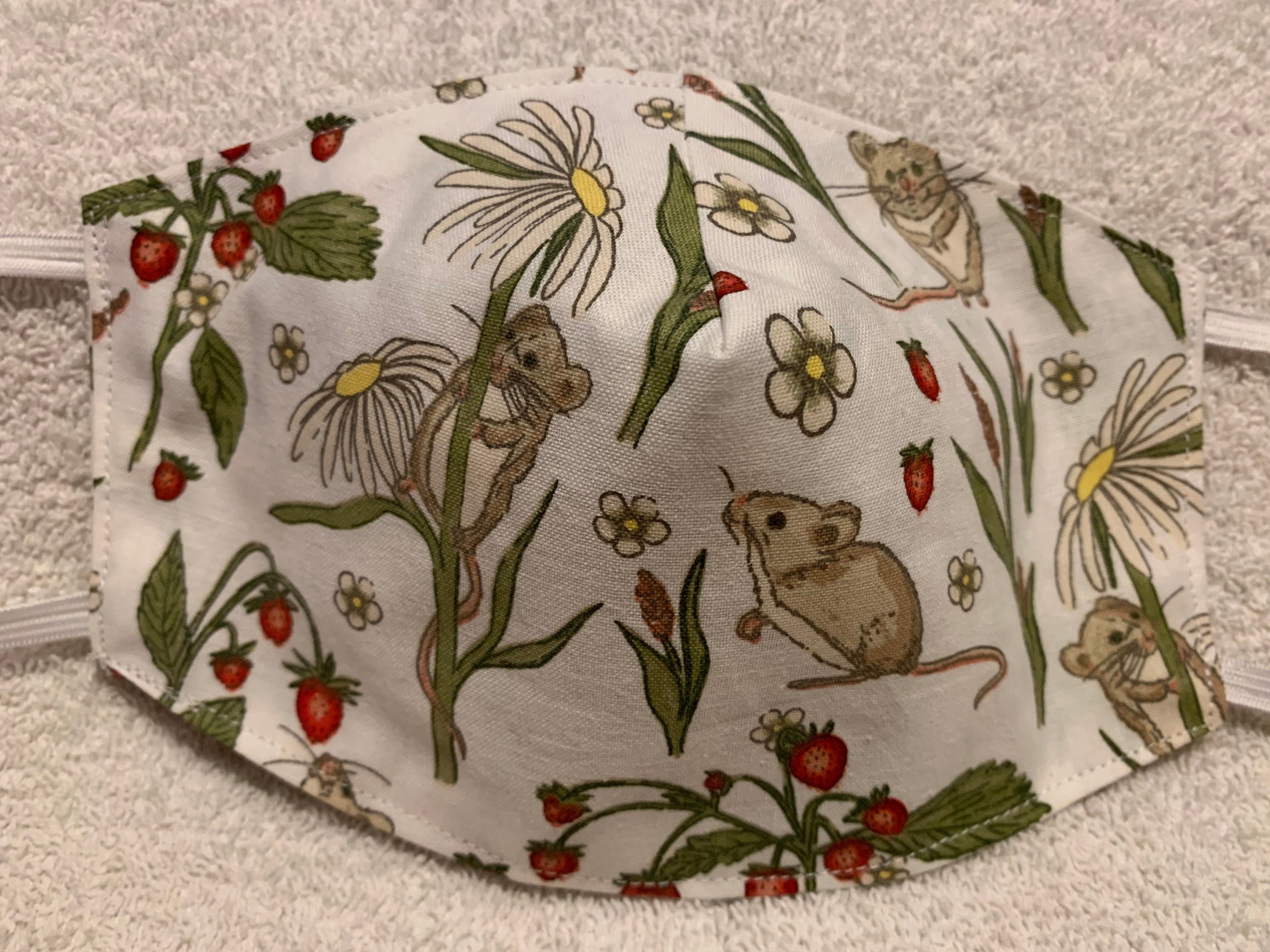 Strawberry Mice Mask - Etsy