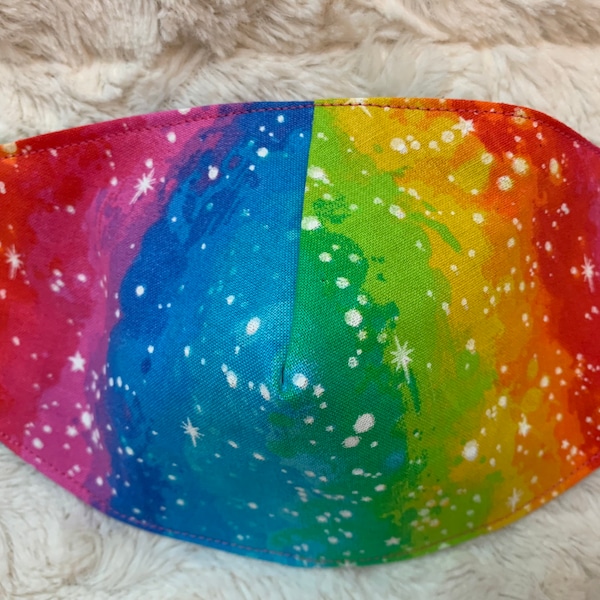 Rainbow Mask - Etsy