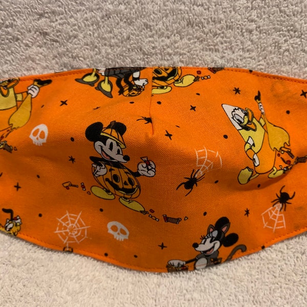Mickey and Minnie Halloween Face Mask - Etsy