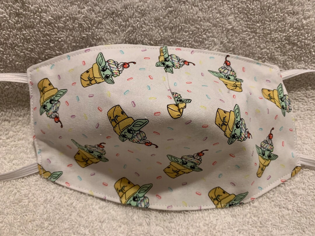 Baby Yoda Ice Scream Mask - Etsy