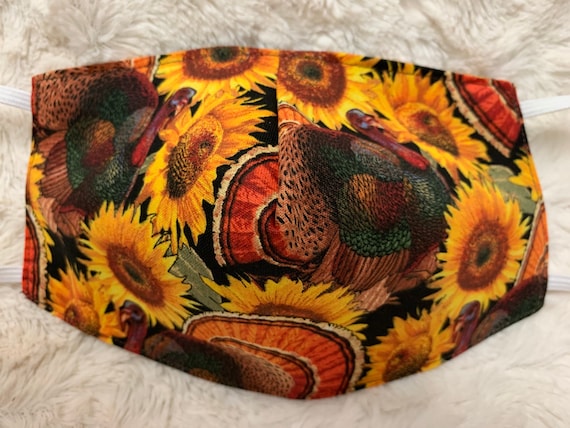 Sunflower Turkey Mask - Etsy