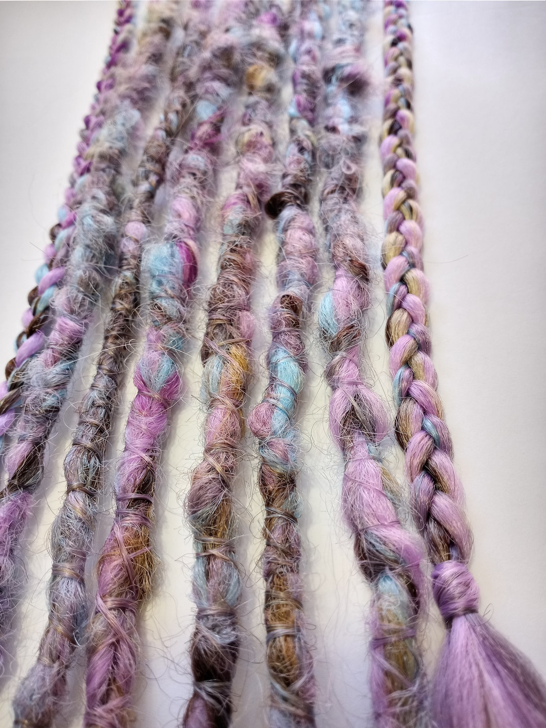 Festival Hair, Synthetic Dreads, Multi-colored Dreads, Single Ended ...