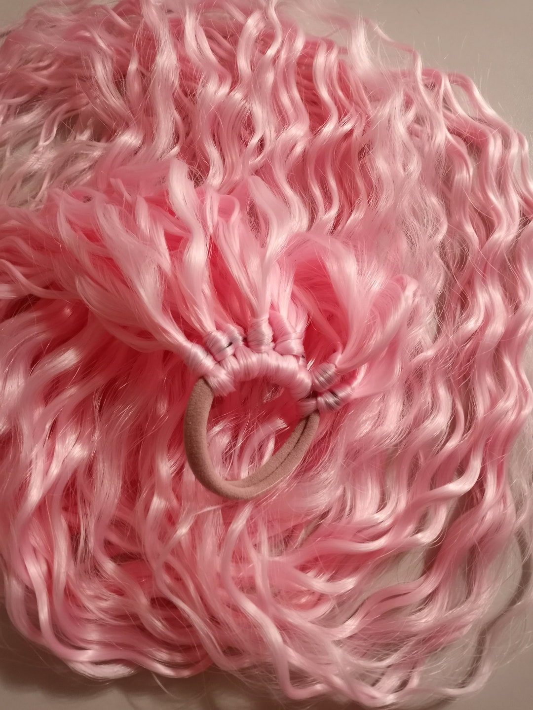 Pink Hair Extension Festival Hair Ponytail Extension Rave - Etsy