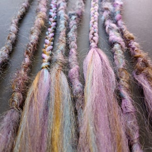 Festival Hair, Synthetic Dreads, Multi-colored Dreads, Single Ended ...