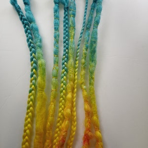 Festival Hair, Synthetic Dreads, Multi-colored Dreads, Single Ended ...