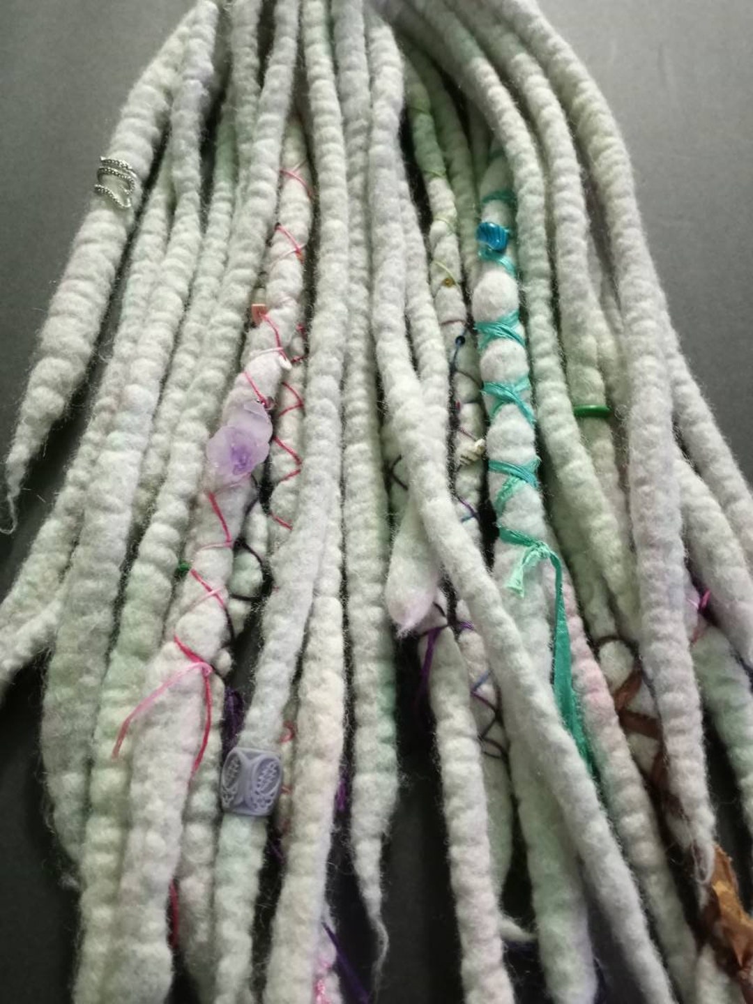Pink Dread Set Dreadlock Set Pastel Dreadlocks Double Ended Wool ...