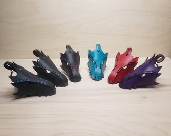 Dragon Leather Keychain - Etsy