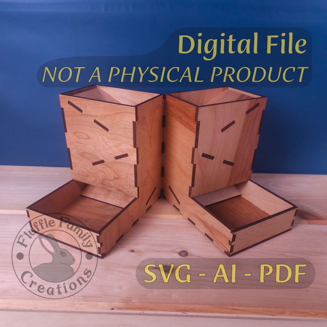 Dice Tower Digital Download - Laser Cut Files - SVG, AI, PDF Files - Etsy