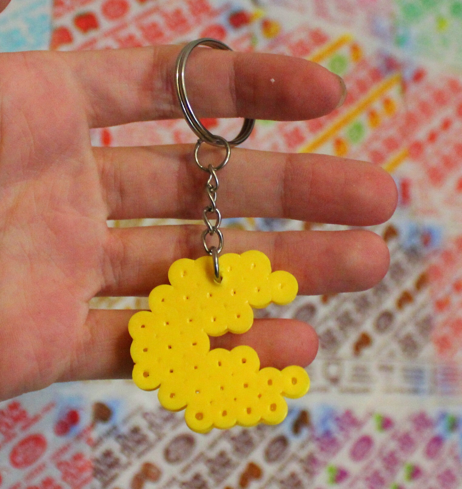 Pac-man Perler Keychains - Etsy