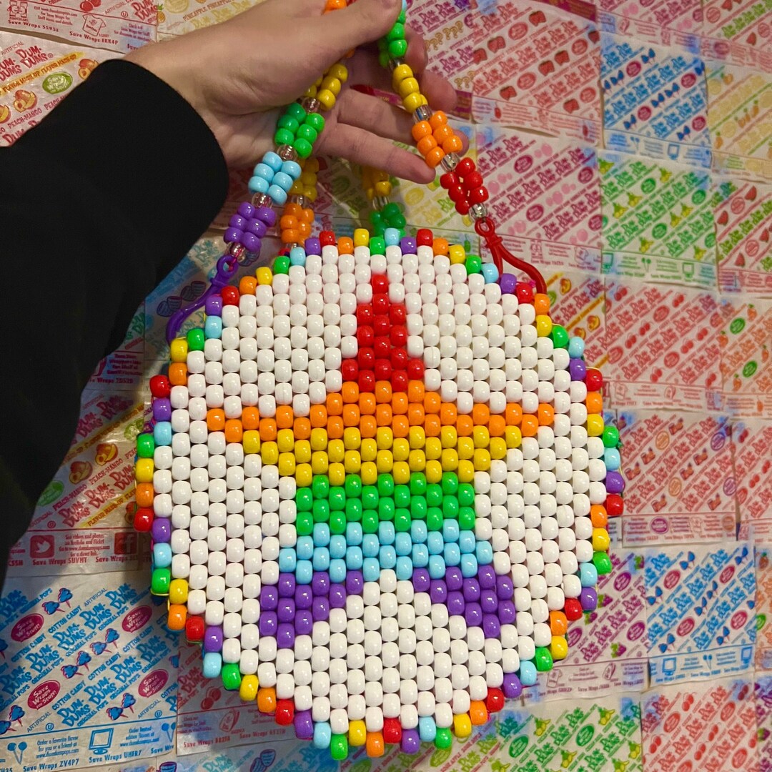 Rainbow Star Circle Kandi Purse - Etsy