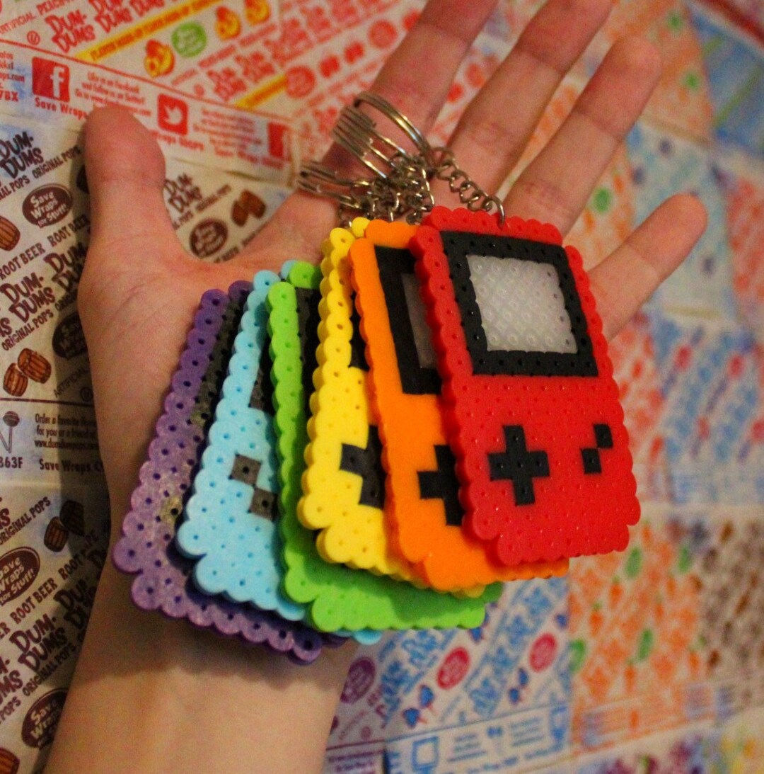 Game Boy Perler Keychains - Etsy