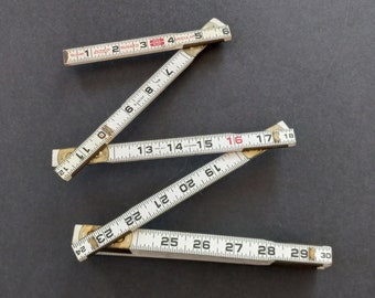 Antique Wood Folding Ruler - Etsy