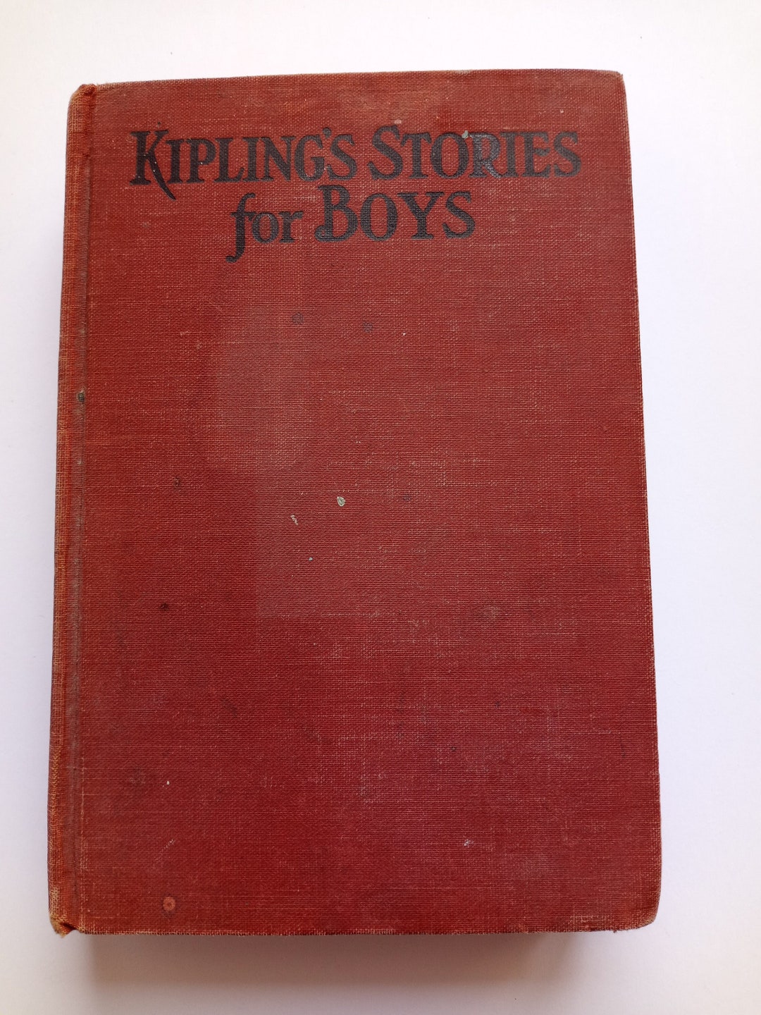 Old Red Book Kipling Stories for Boys Antique Red Book Decor - Etsy