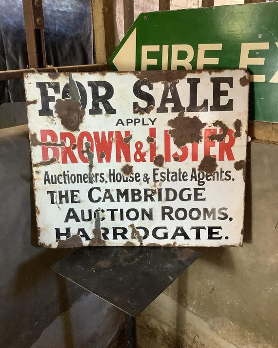 Early 20th Century Enamel Baked Sign From Harrogate Very Rare - Etsy
