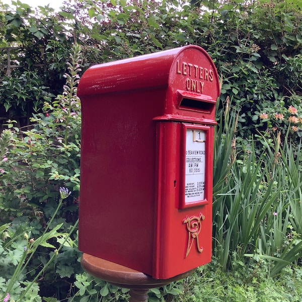Antique Pedestal Cast Iron Mailbox - Etsy