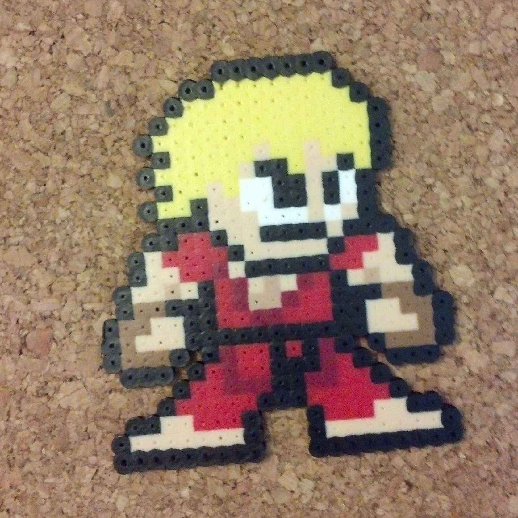 Ken Street Fighter Perler Bead Sprite - Megaman Style - Etsy