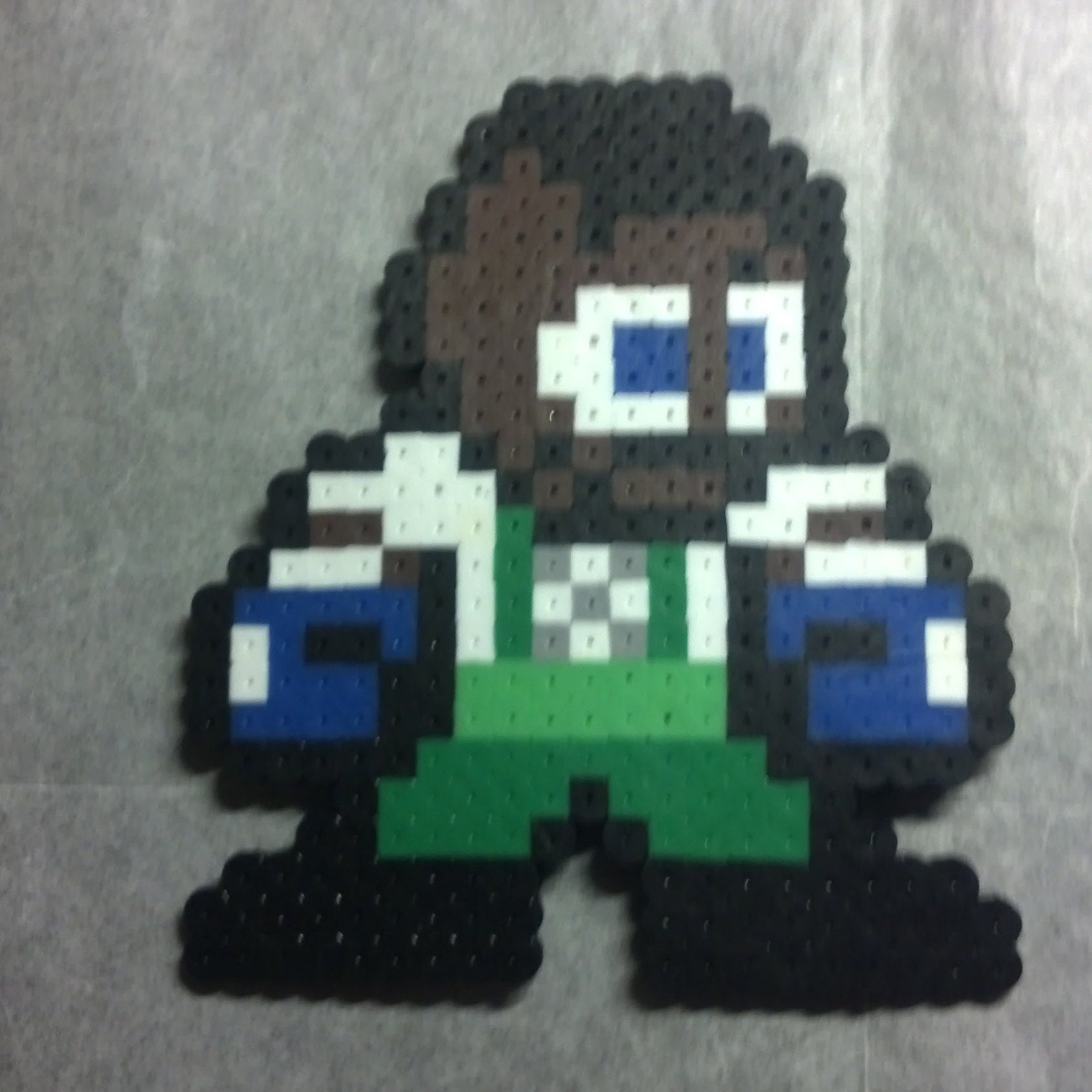 Dudley Street Fighter Perler Bead Sprite - Megaman Style - Etsy