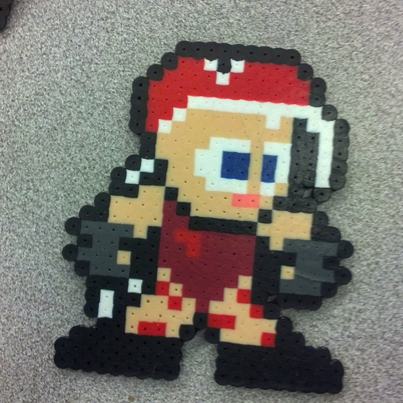 Cammy Street Fighter Perler Bead Sprite - Megaman Style - Etsy