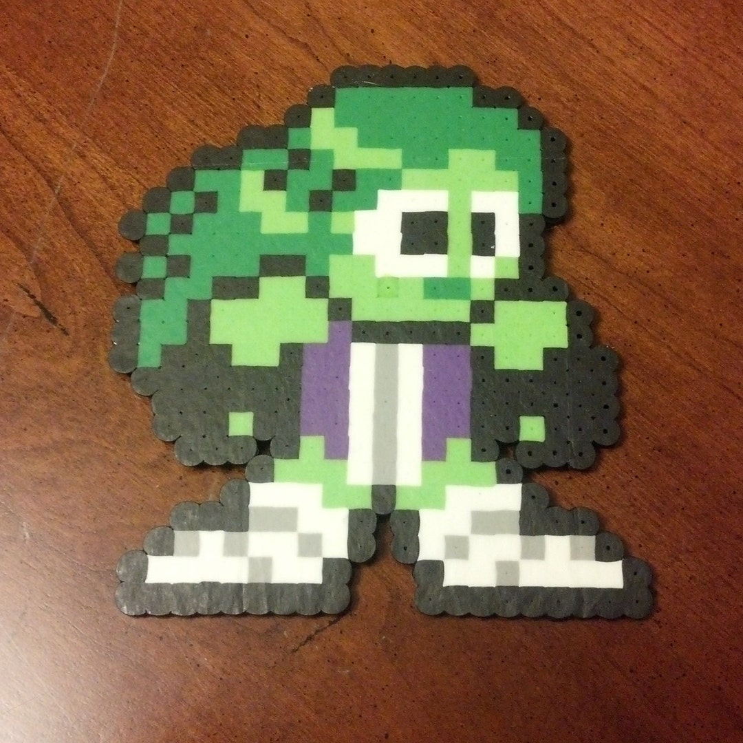 She-hulk Marvel Perler Bead Sprite - Megaman Style - Etsy