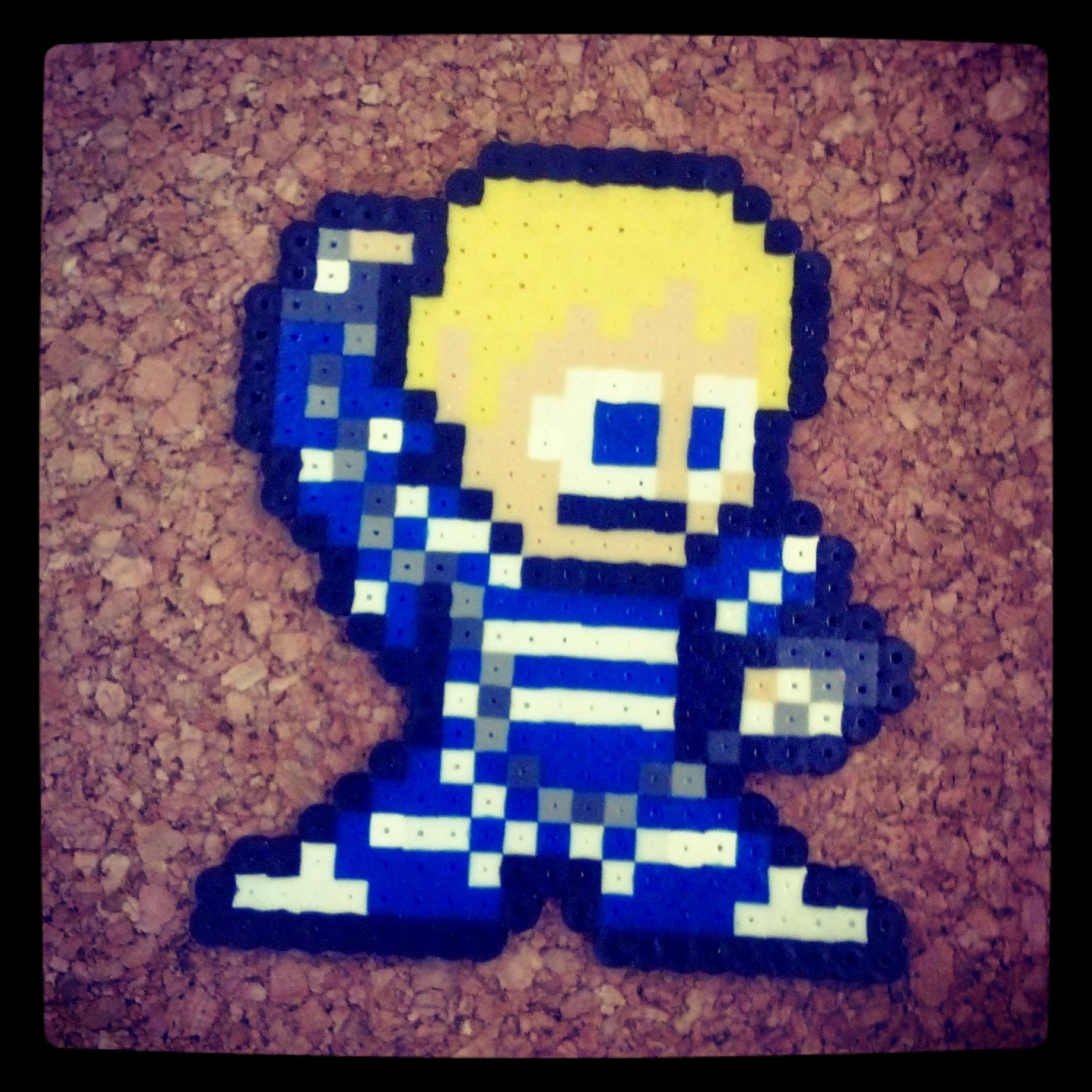 Cody Alternate Pose Street Fighter Perler Bead Sprite - Megaman Style ...