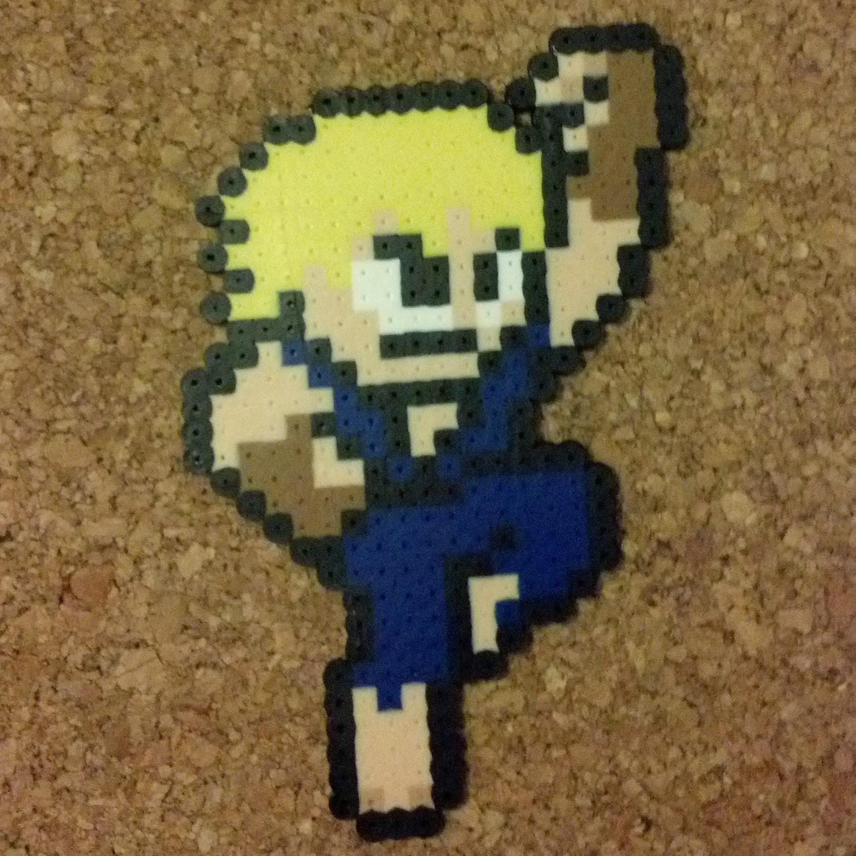 Ken Shoryuken Street Fighter Perler Bead Sprite - Megaman Style - Etsy